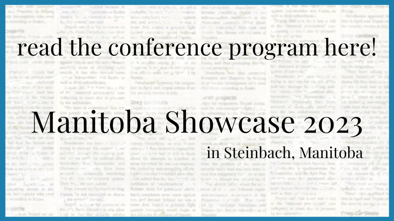 Read the conference program here! | Manitoba Arts Network